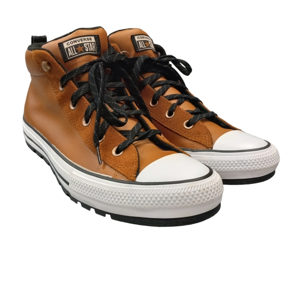 Converse | Shoes | Converse Chuck Taylor All Star Street Leather Mid ...